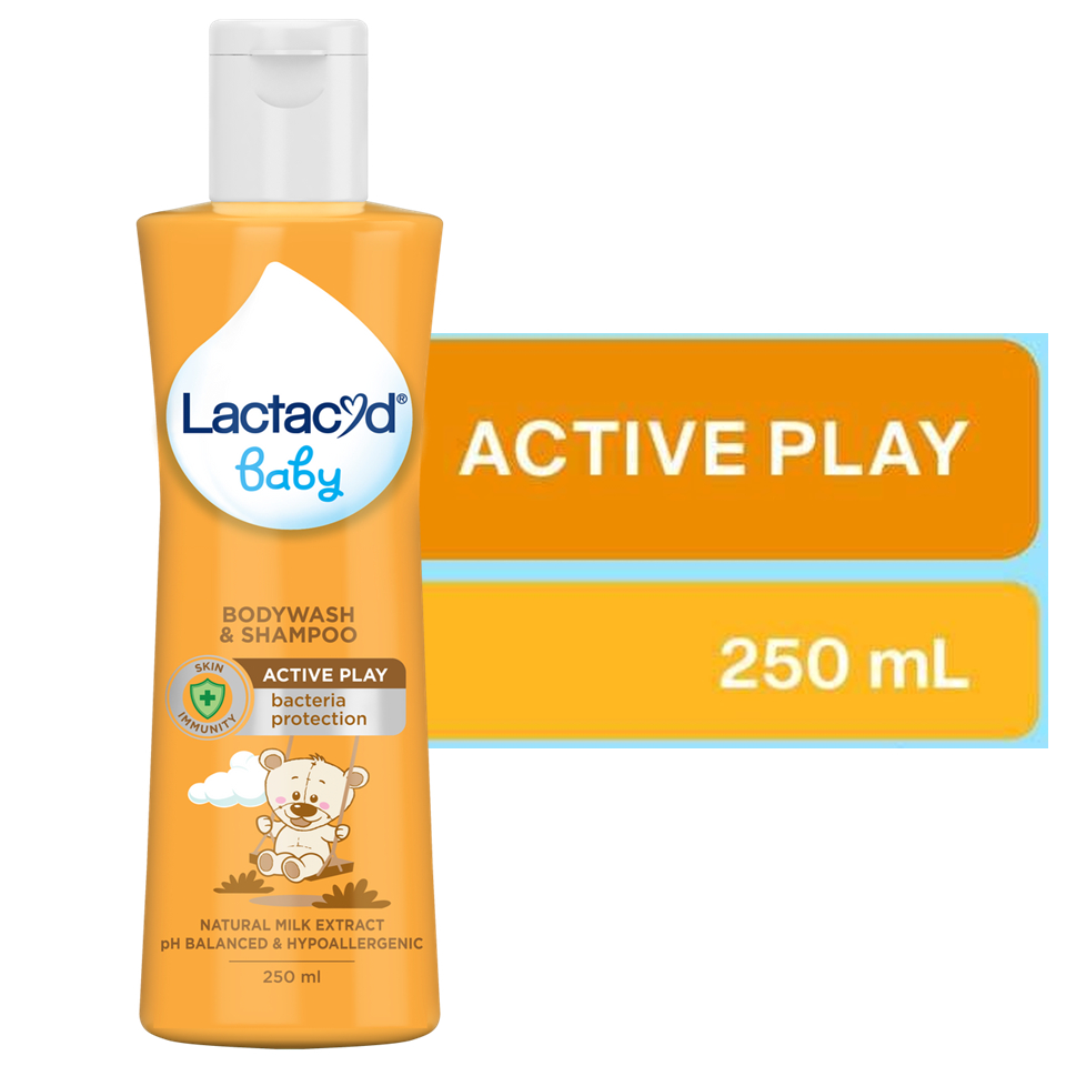 Lactacyd Baby Active Play Anti-Bacterial 2in1 Body Wash Cleanser and ...