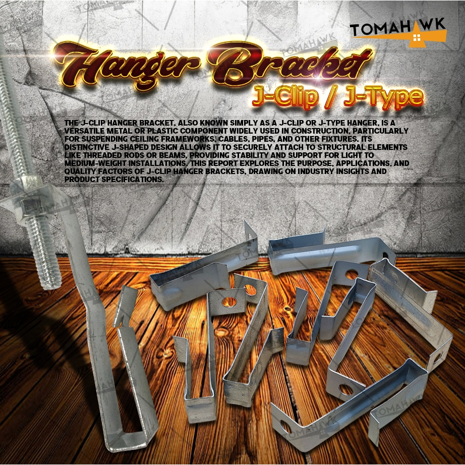 TOMAHAWK J CLIP / J TYPE BRACKET FOR THREADED ROD HANGER FOR CEILING ...