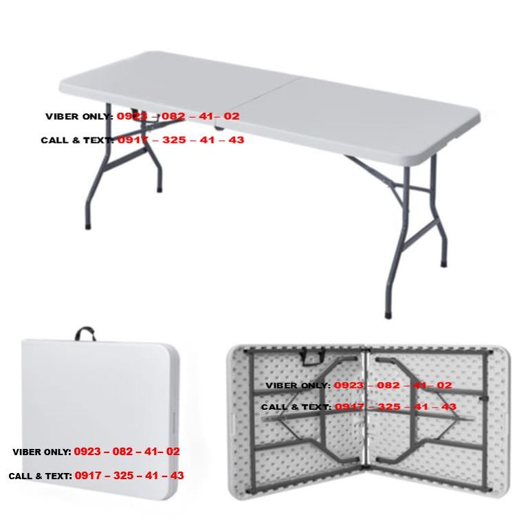 FOLDABLE RECTANGLE TABLE - 6FT | Shopee Philippines