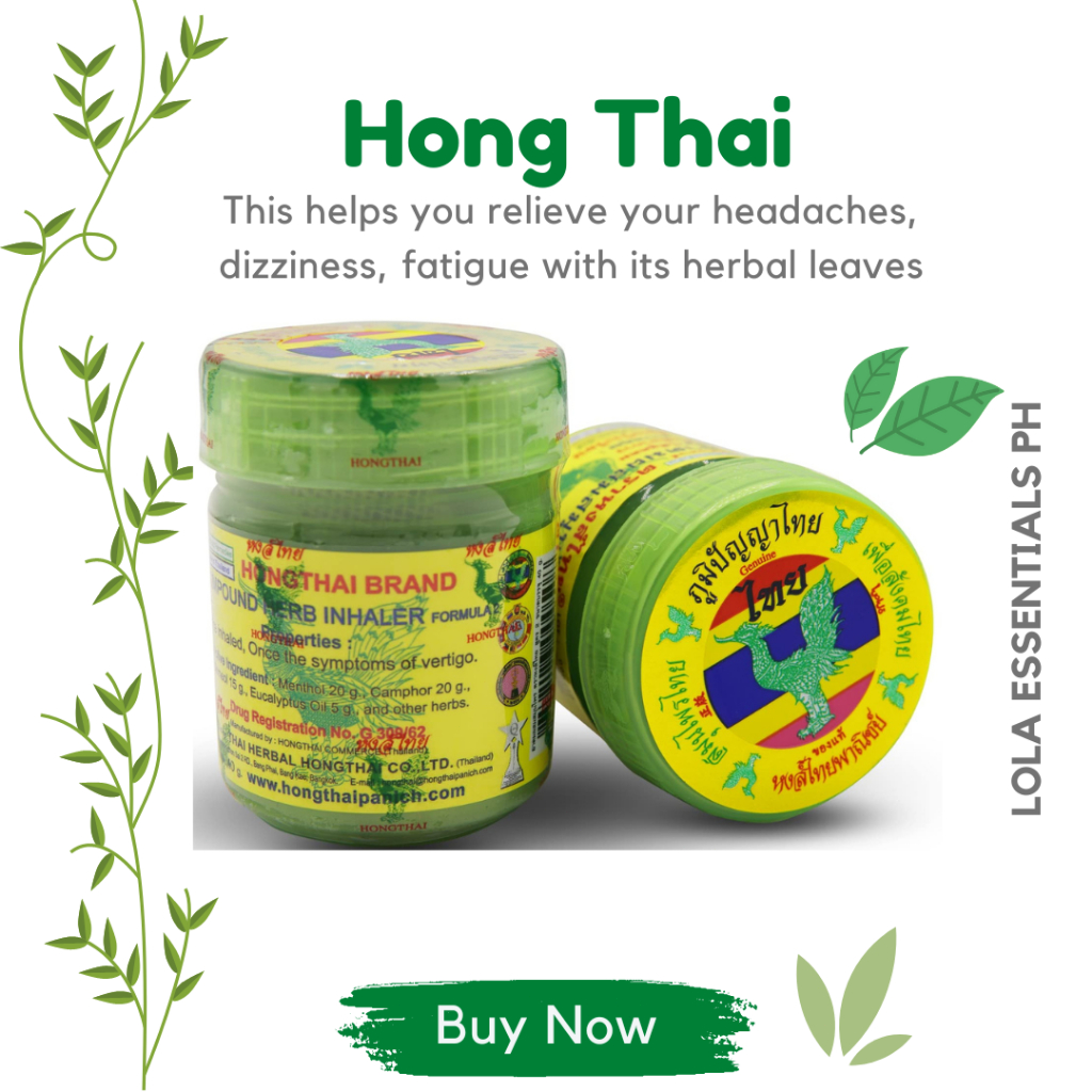 100% Nature Hong Thai Inhaler Original Compound Thai Herb Inhalant 20g ...