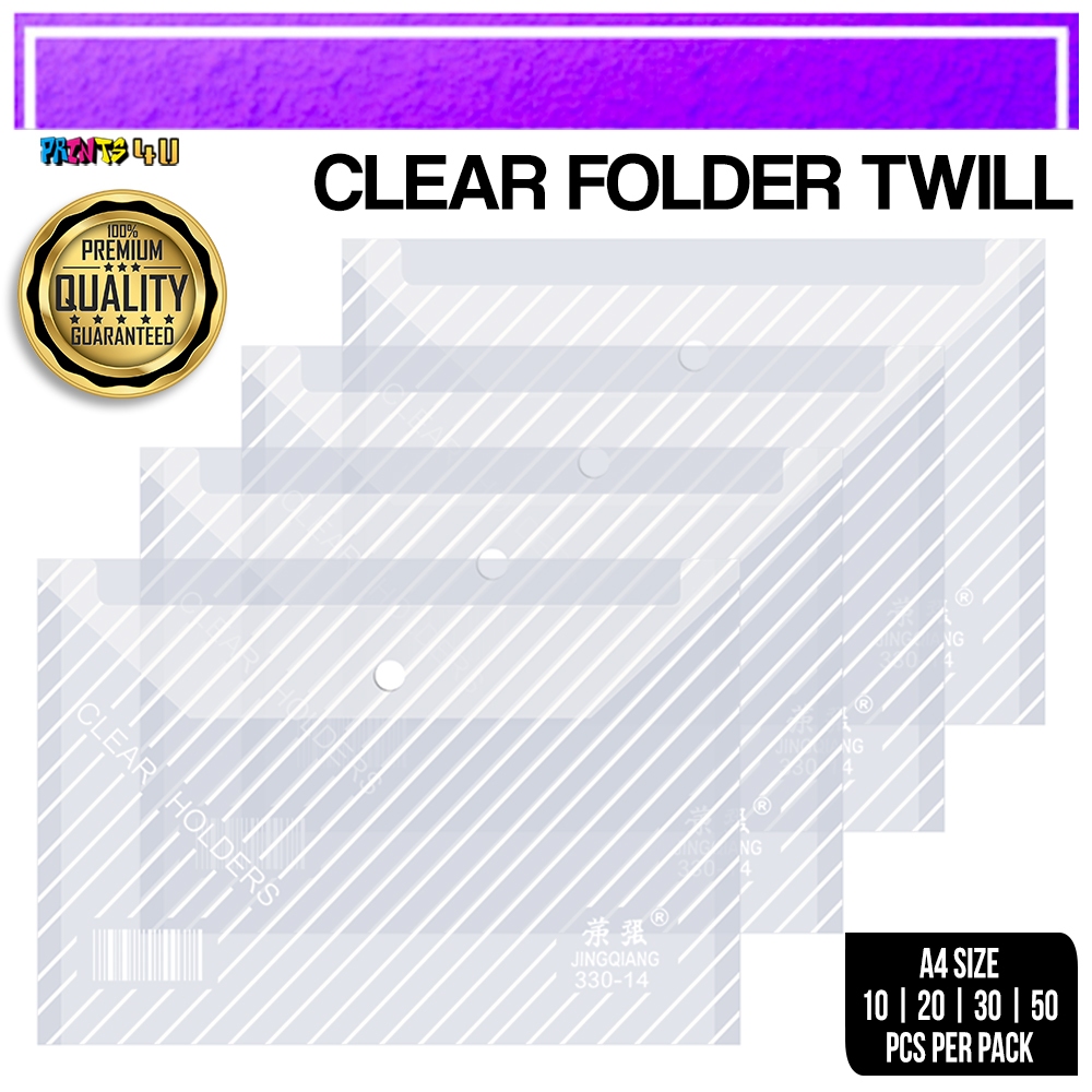 A4 Transparent File Bag Waterproof Filing Storage Bag Student Organizer ...