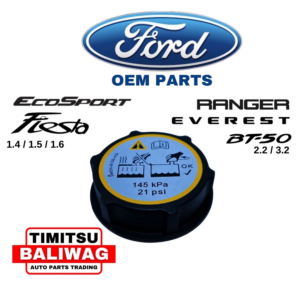 FORD RADIATOR CAP FOR FORD ECOSPORT / FIESTA / RANGER / EVEREST / MAZDA ...