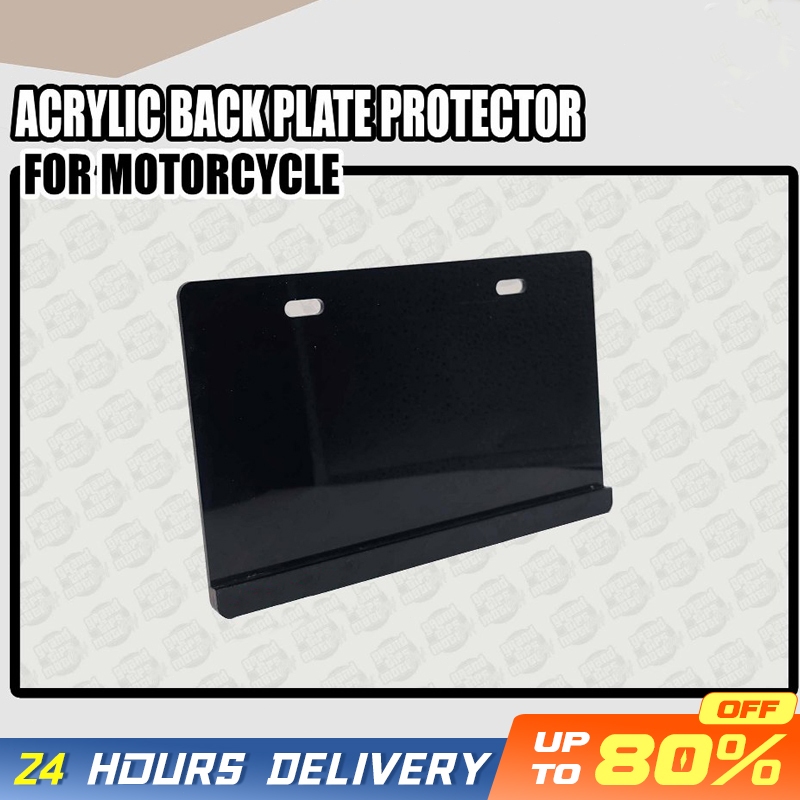 Motorcycle Plate Number Back Protecter Plate Number Holder | Shopee ...