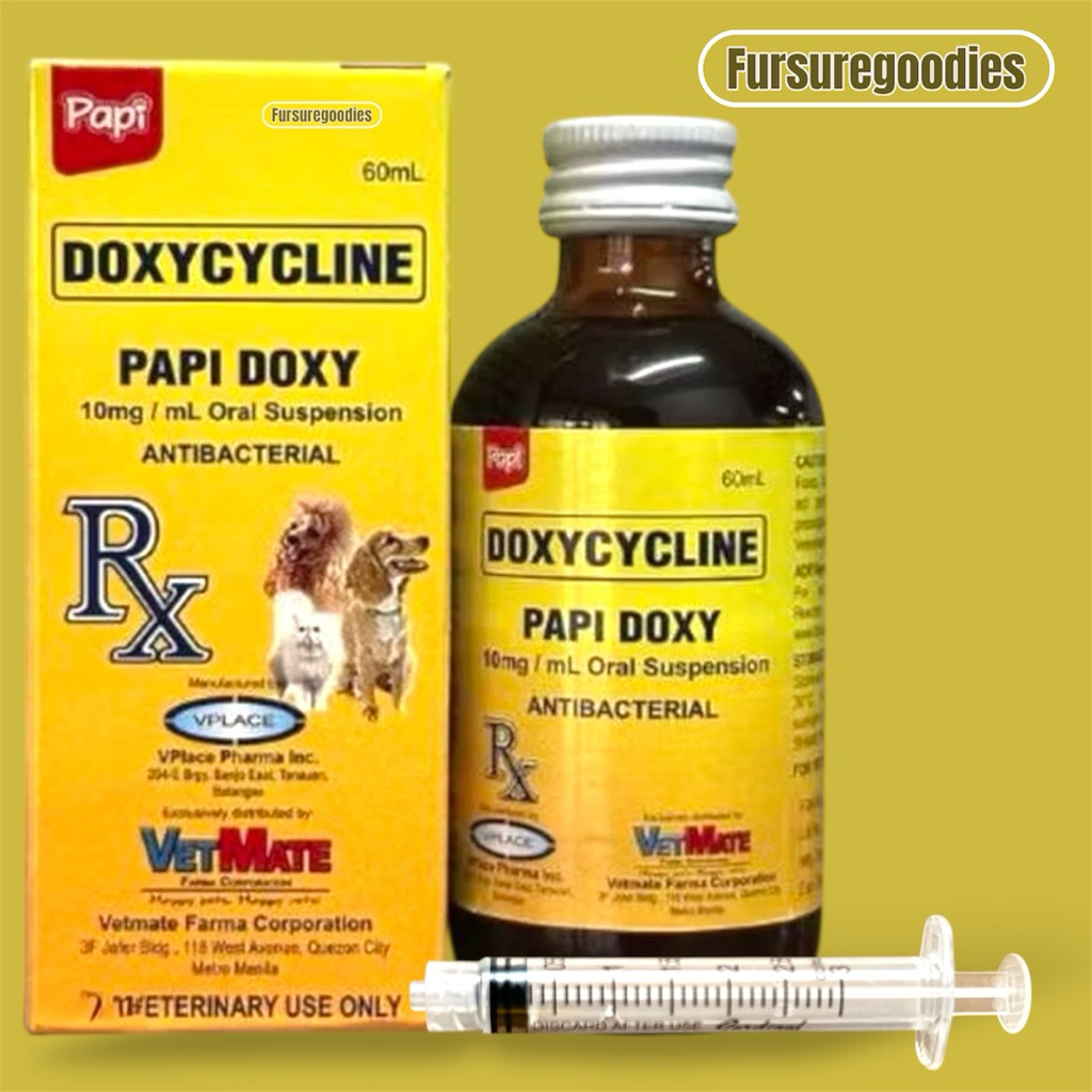 Papi Doxy Oral Suspension for Dog & Cats 60ml | Shopee Philippines