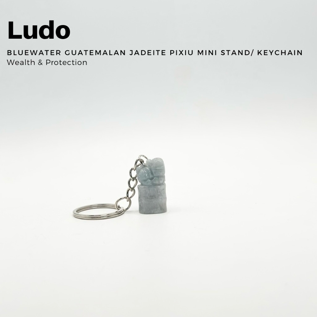 Gaello Ludo Bluewater Guatemalan Jadeite Jade Pixiu Piyao Mini Stand ...