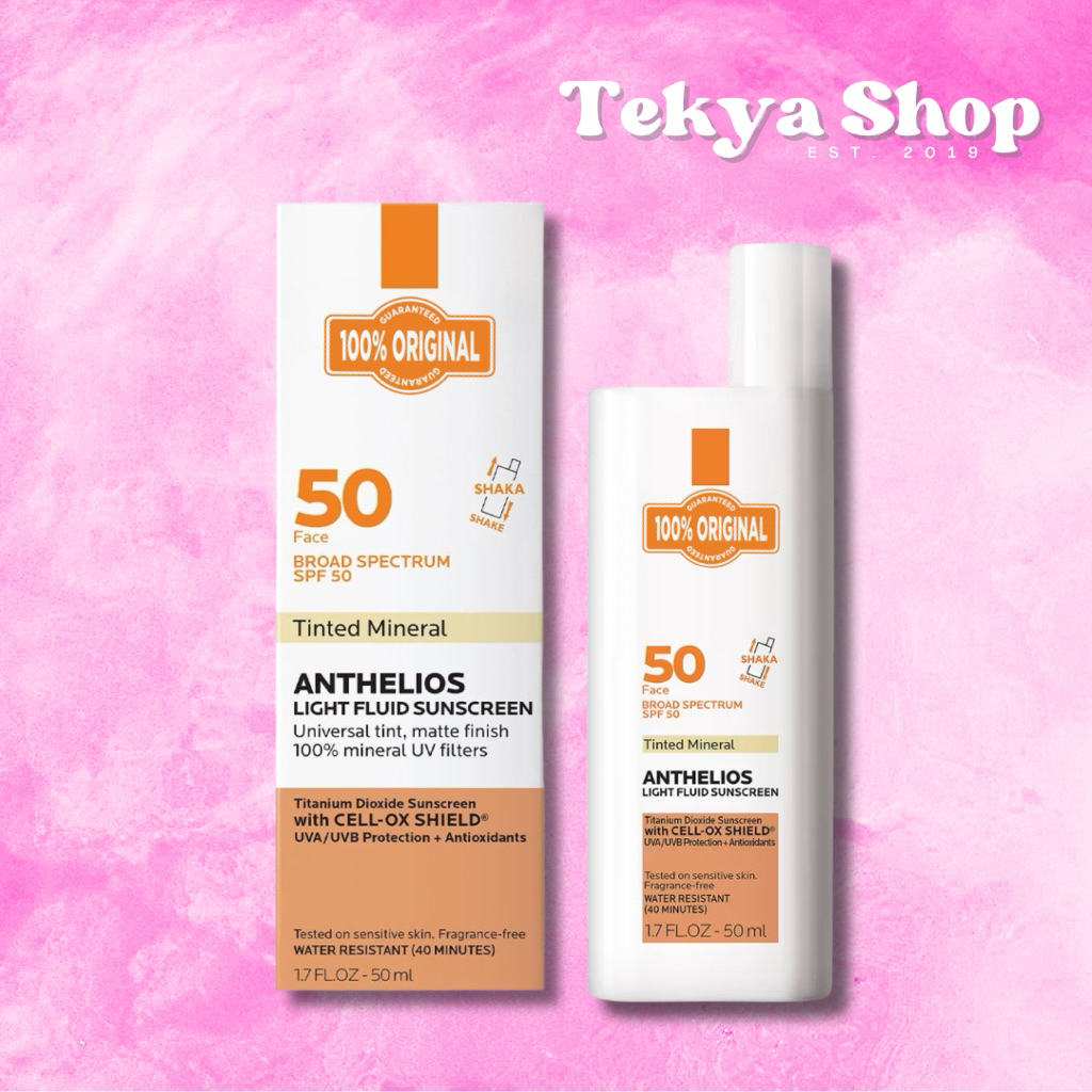 LRP Anthelios Light Fluid Tinted Mineral Face Sunscreen w/ Titanium ...