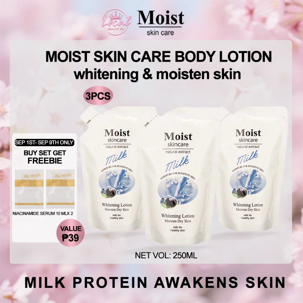 Moist Skincare Body Lotion 250ml Milk Hydrating Moisturizing Nourishing ...