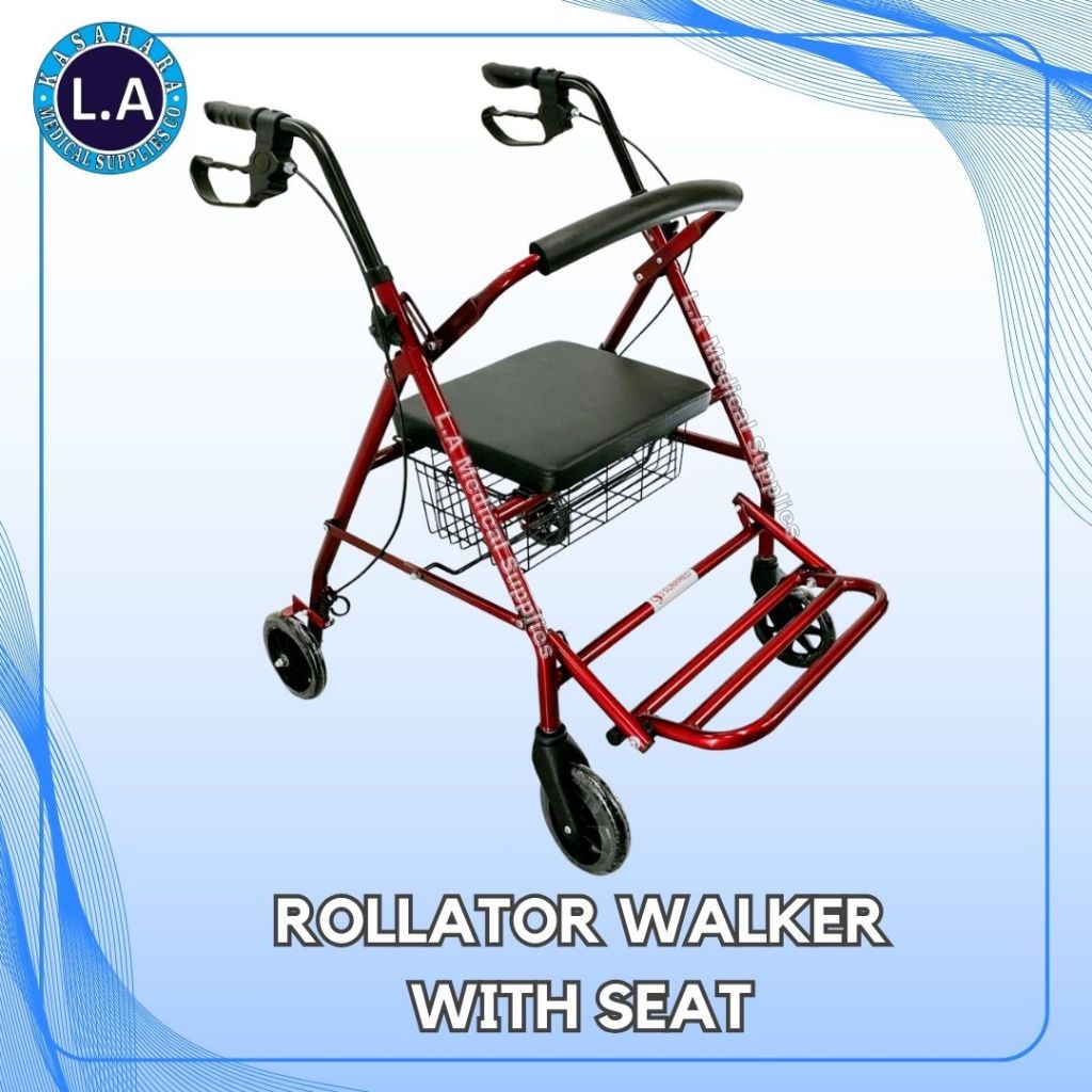 ROLLATOR WALKER WITH SEAT | Shopee Philippines