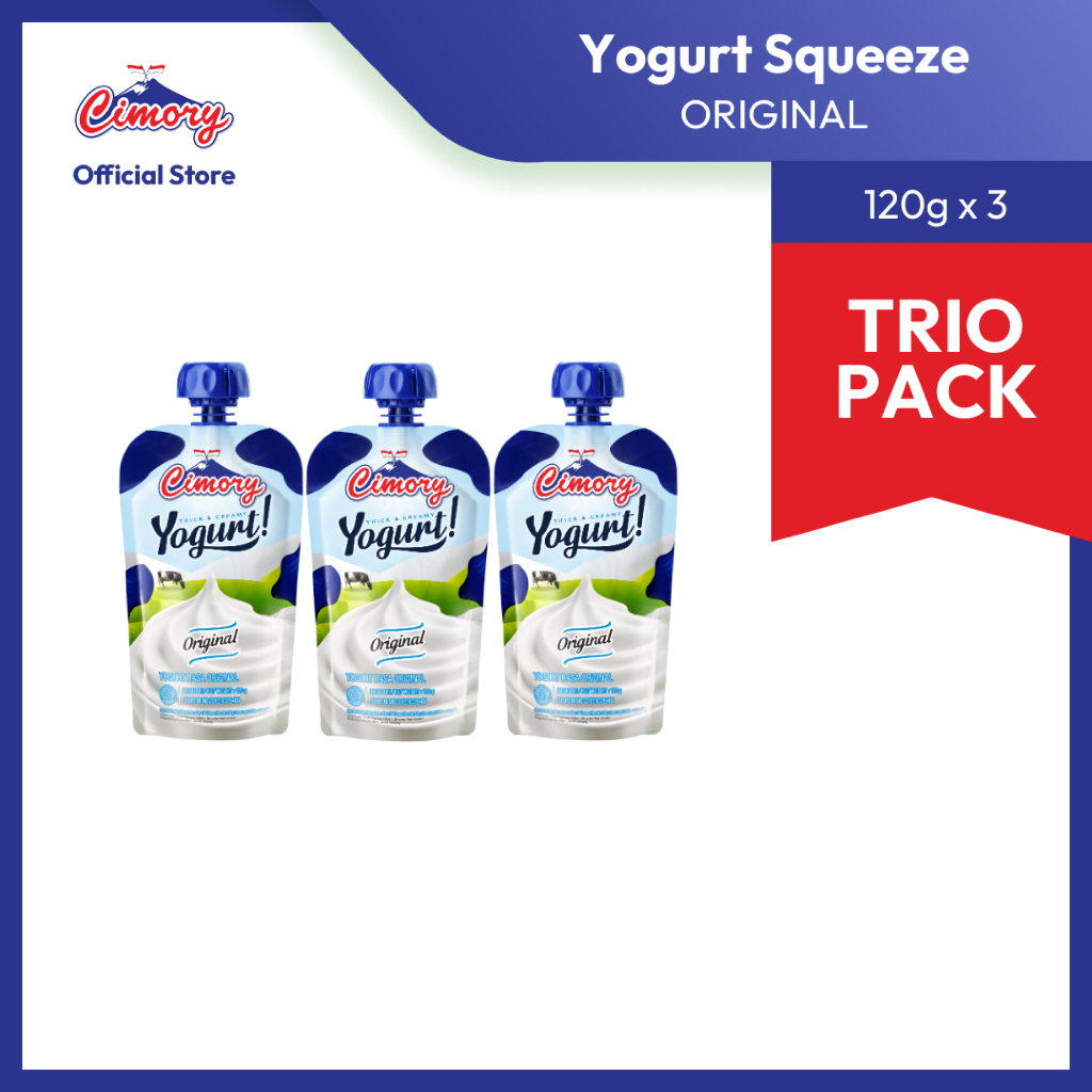 Cimory Yogurt Squeeze 120g - Kids Yogurt Snack (Set of 3s) | Shopee ...