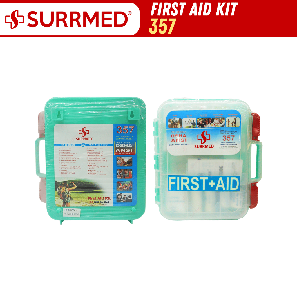 SURRMED First Aid Kit 357 | Complete Emergency Medical Kit for Home ...