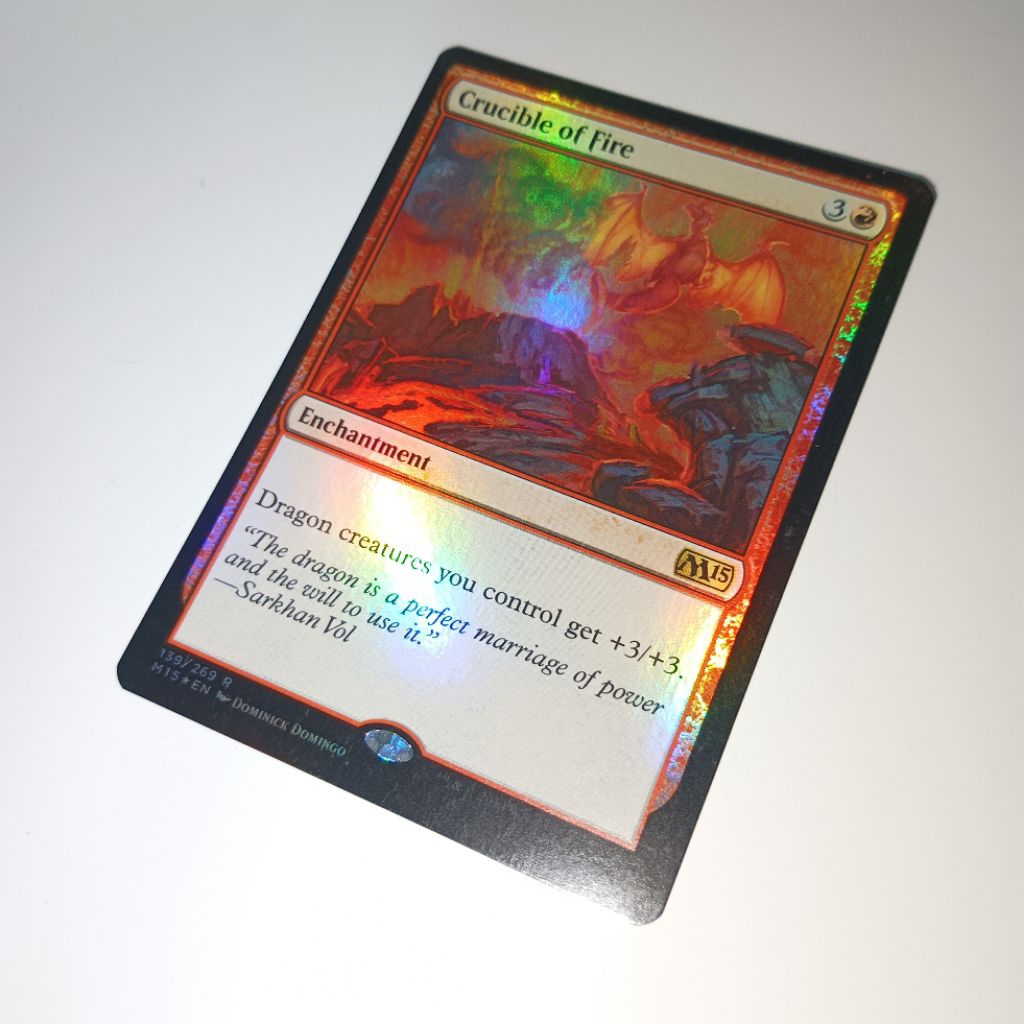 MTG Card Foil CRUCIBLE OF FIRE Magic the Gathering Trading Card Game ...