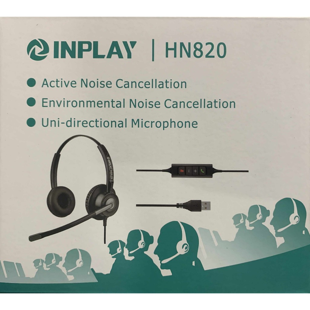 INPLAY HN820 CALL CENTER HEADSET | Shopee Philippines