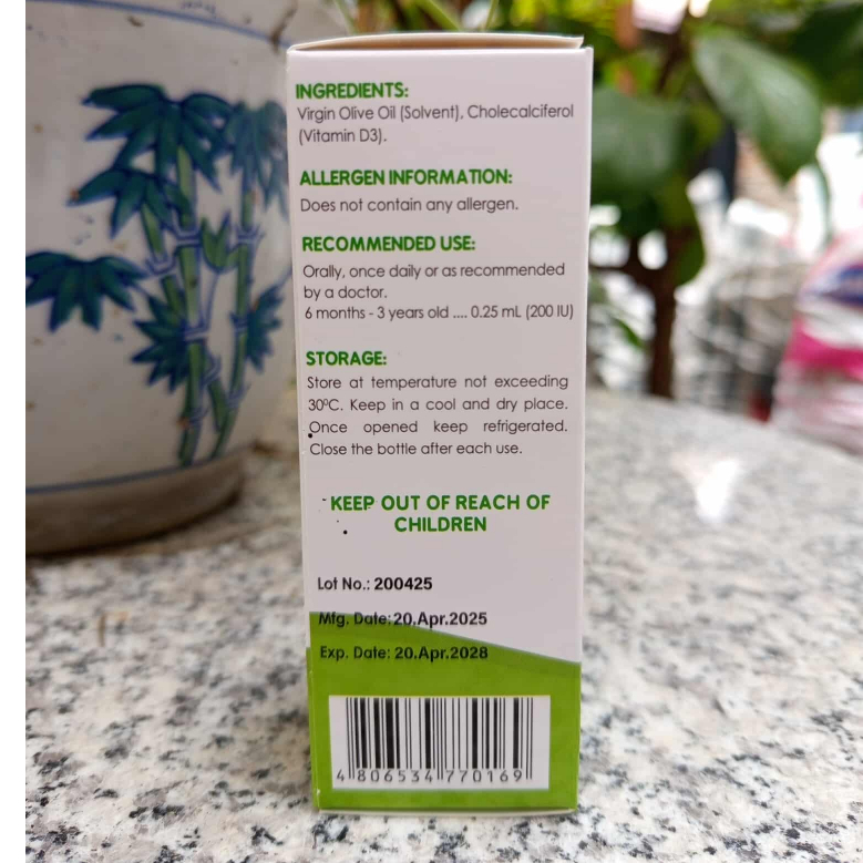 D3 Optima Vitamin D3 Food Supplement Oral Drops 30mL | Shopee Philippines