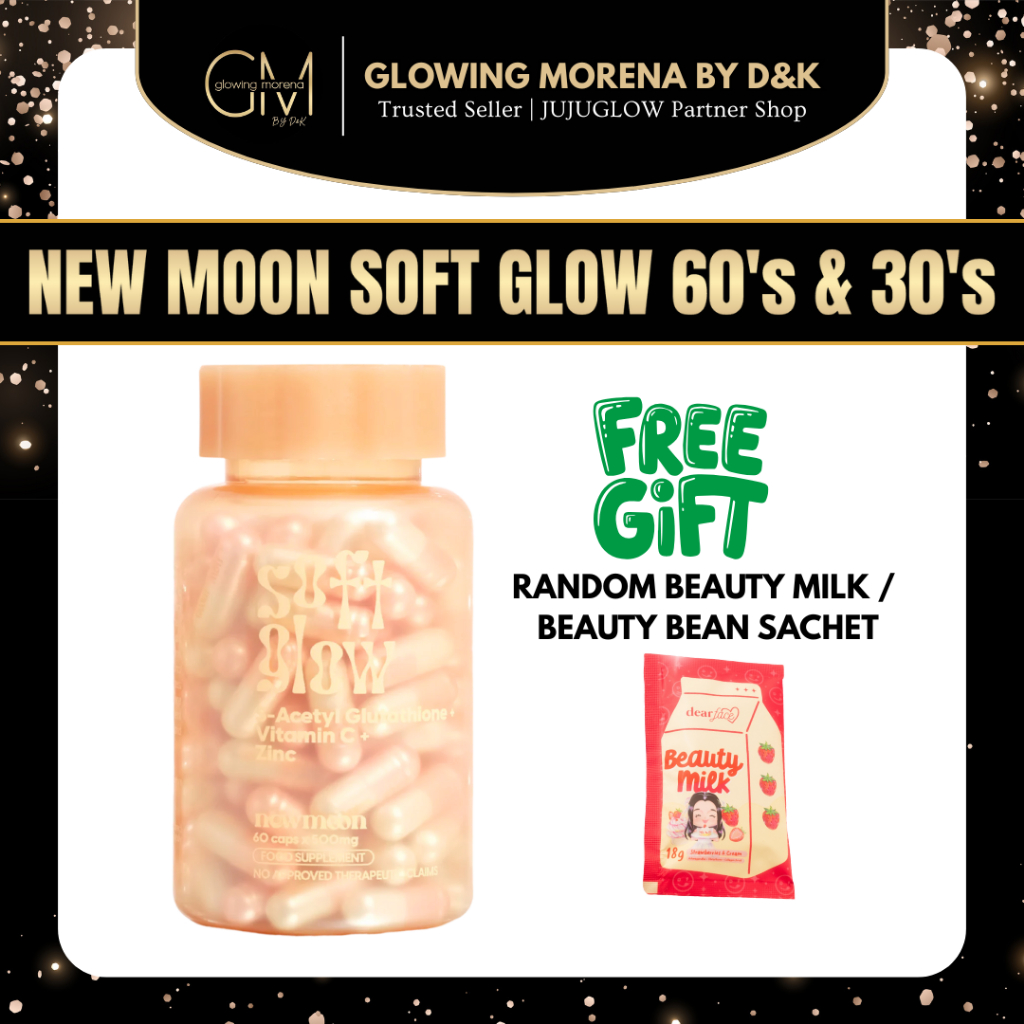 New Moon Soft Glow Glutathione S-Acetyl Gluta Collagen Inositol Zinc ...