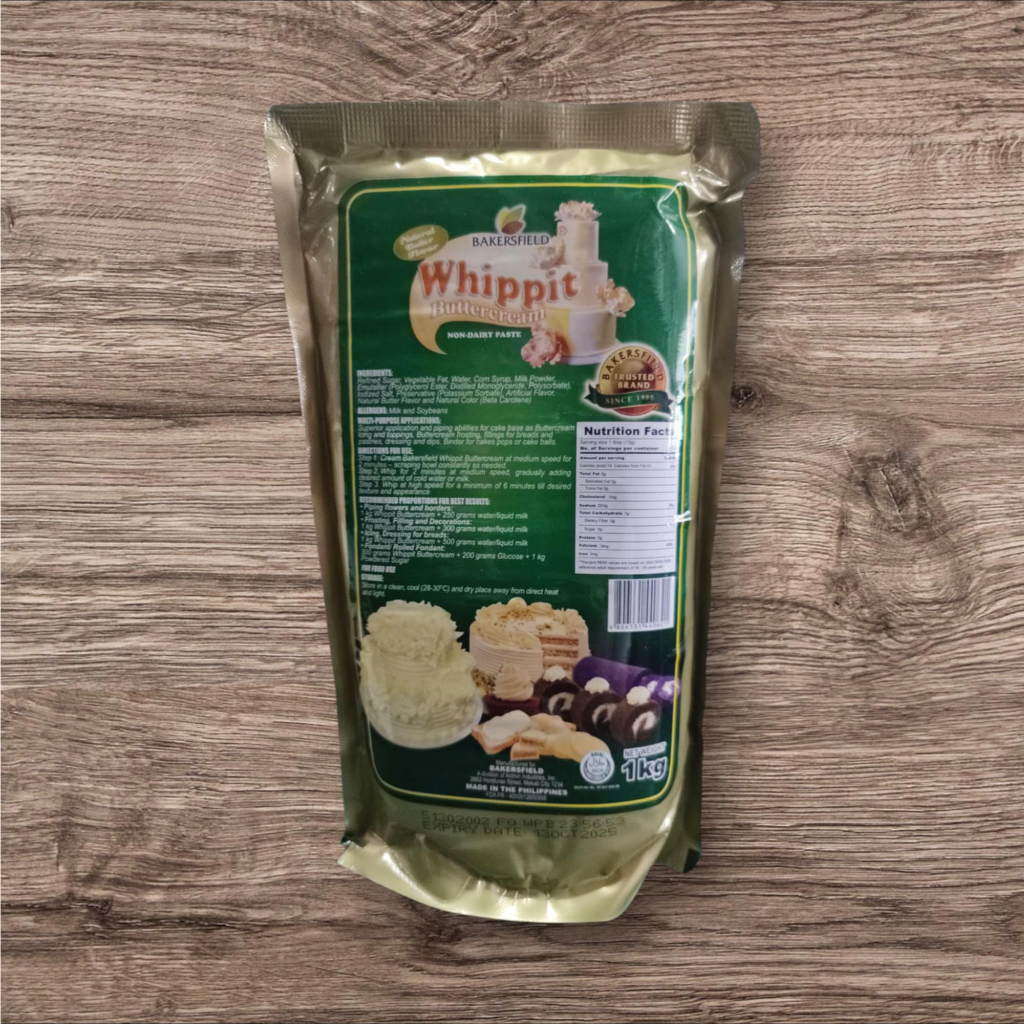 Whippit Butter Non-dairy Cream Paste 1kg (Oct 13, 2025) | Shopee ...