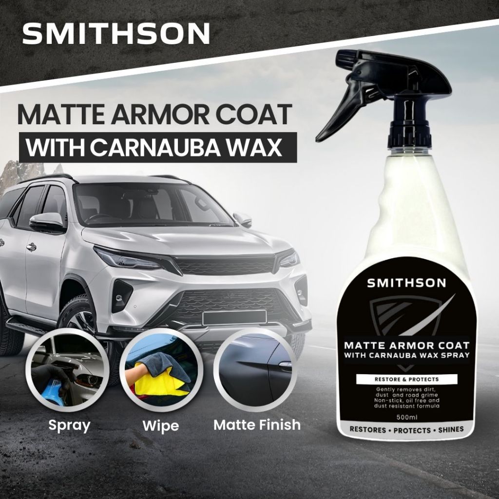 Smithson Matte Finish Armor Coat Protectant with Carnauba Wax Spray ...
