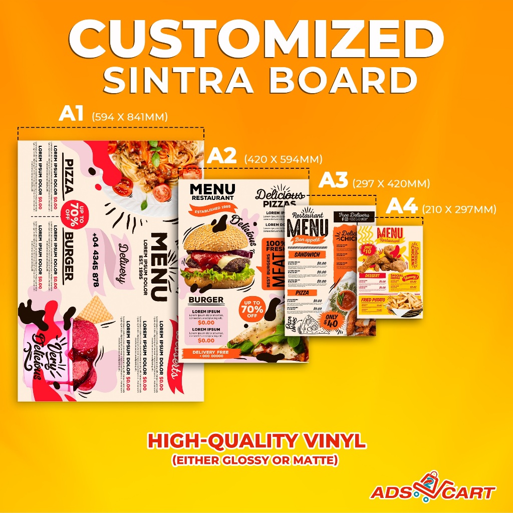 ADS Sticker on SIntra you can customize your own layout and design ...