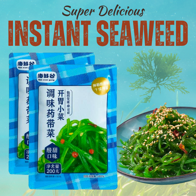 Instant Seaweed Perfect for Salad & Sushi - Chuka Wakame Halal Seaweed ...
