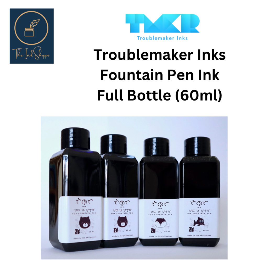 Troublemaker Inks FULL BOTTLE Fountain Pen Ink 60 ml | Shopee Philippines