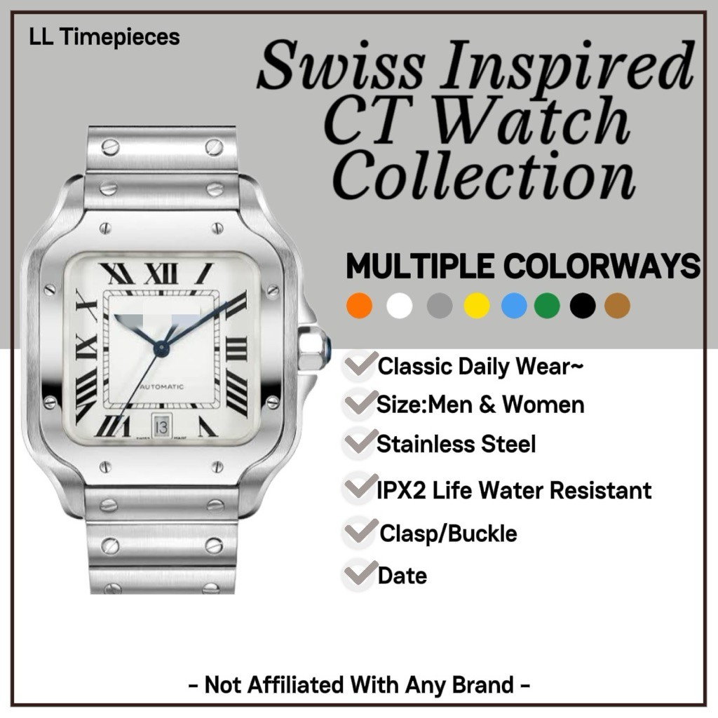 CT Brand Watch Collection Classic Fashion Daily Wear Stainless Steel ...