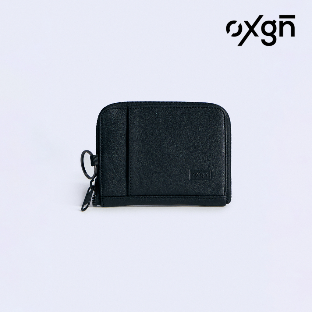 OXGN Zip Around Wallet For Men And Women (Black/Khaki) | Shopee Philippines