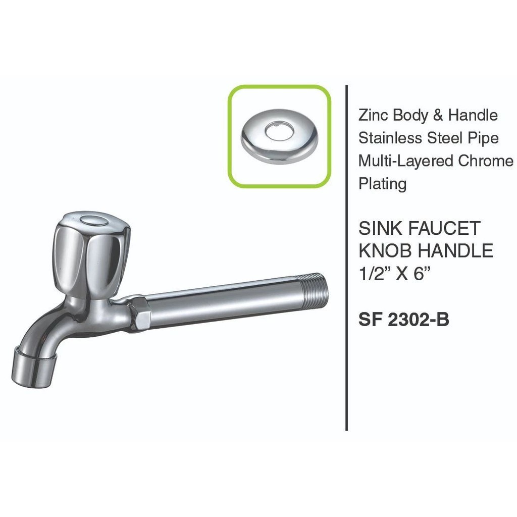 Shark SF‑2302‑B 1/2″ × 6″ Chrome-Plated Sink Faucet Knob Handle ...