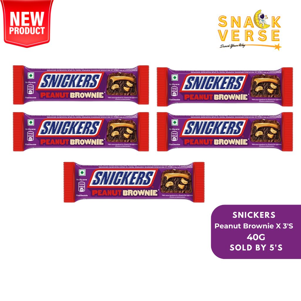 Snickers Peanut Brownie Flavour - 40G SOLD BY 5'S - APRIL 4, 2026 ...
