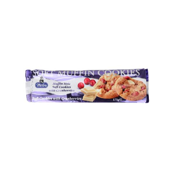 Merba Muffin Style Soft Cookies with Cranberries 175g | Shopee Philippines