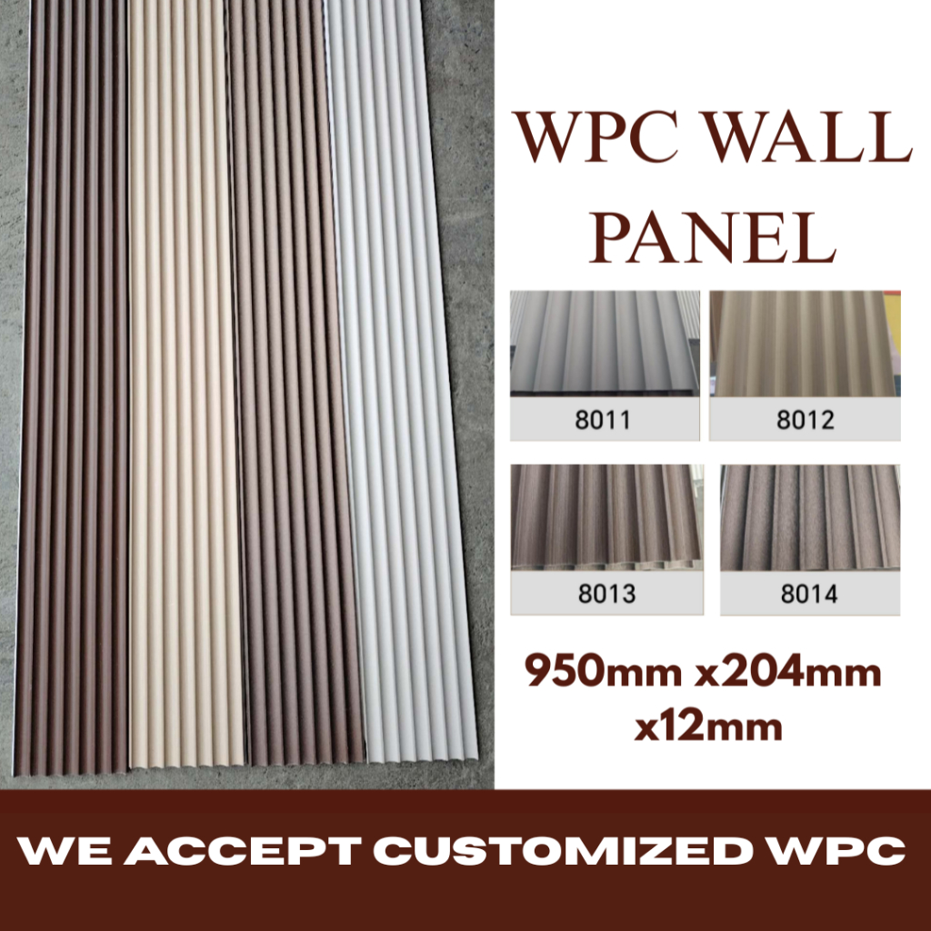 LOTUS High Quality House Wall & Ceiling Decorative WPC Indoor Fluted Panel (DAVAO) | Shopee ...