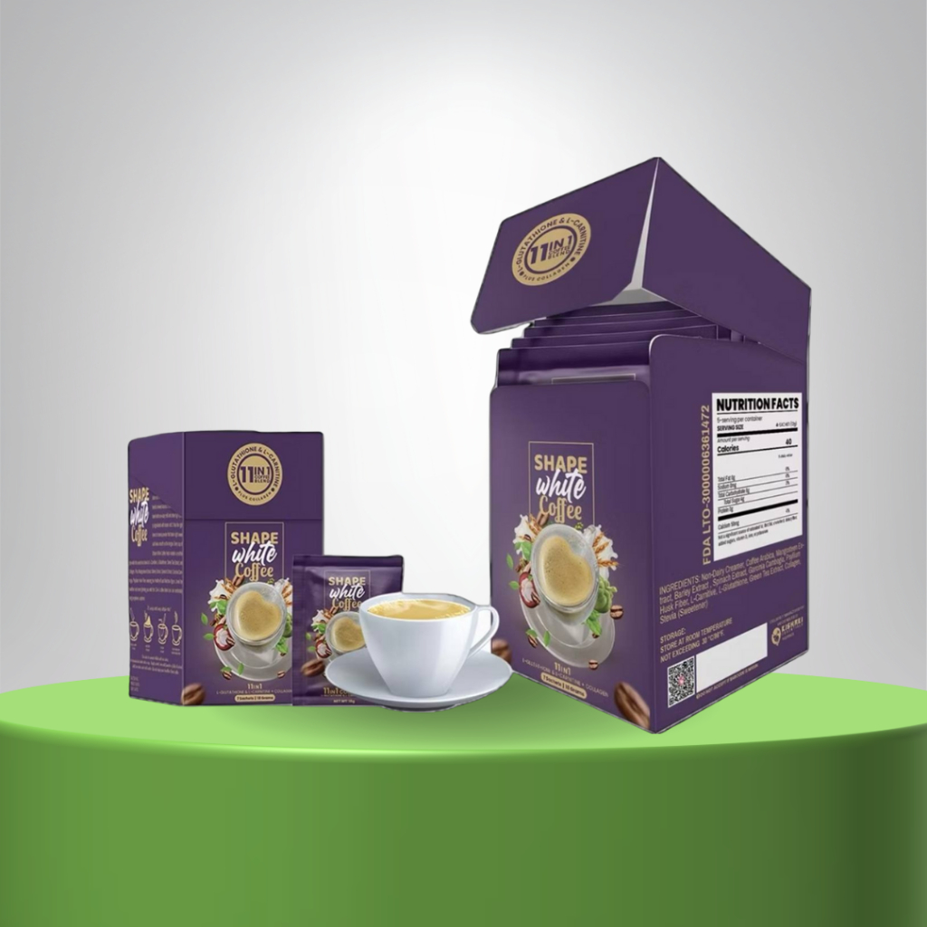 FREE COFFEE CUP SHAPE WHITE COFFEE KISHAKI ESSENTIALS 7 sachets ...