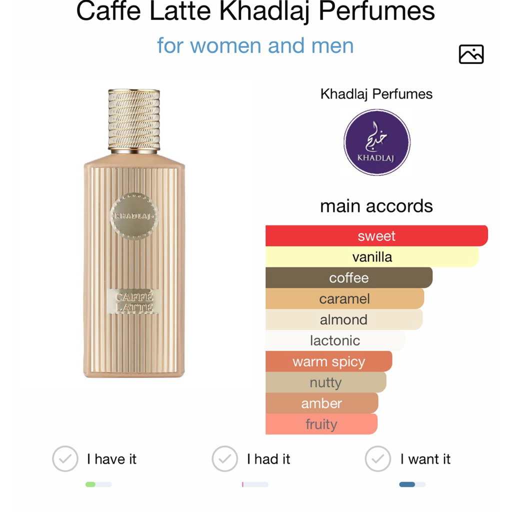 Khadj Caffe Latte 100ml | Shopee Philippines