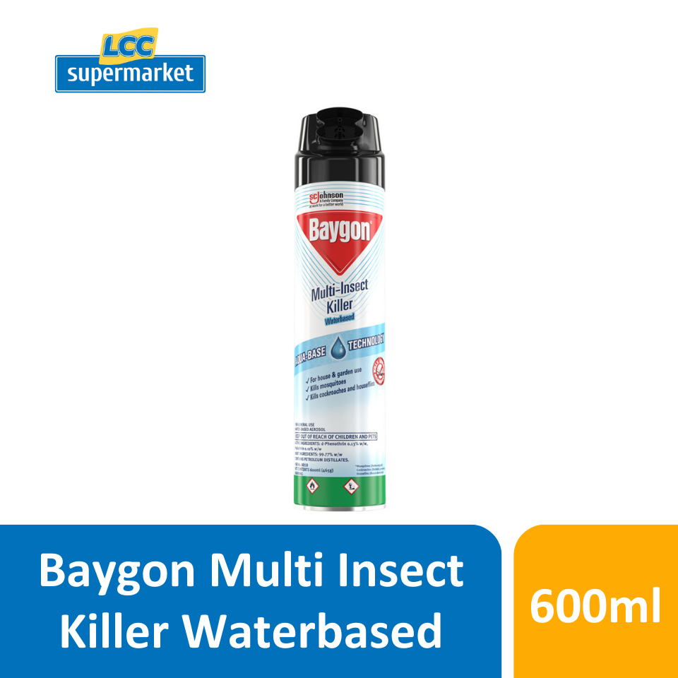 Baygon Multi Insect Killer WB Aerosol 600ml | Shopee Philippines