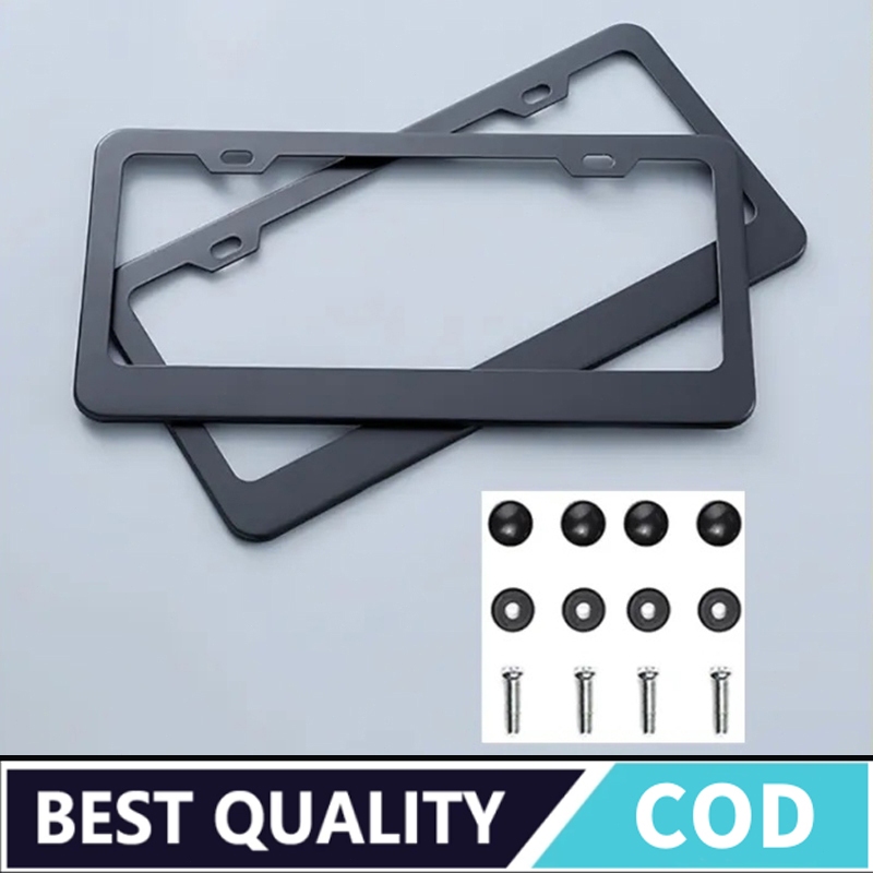 【local delivery】2pcs Car Number Plate License Frame Cover (standard ...