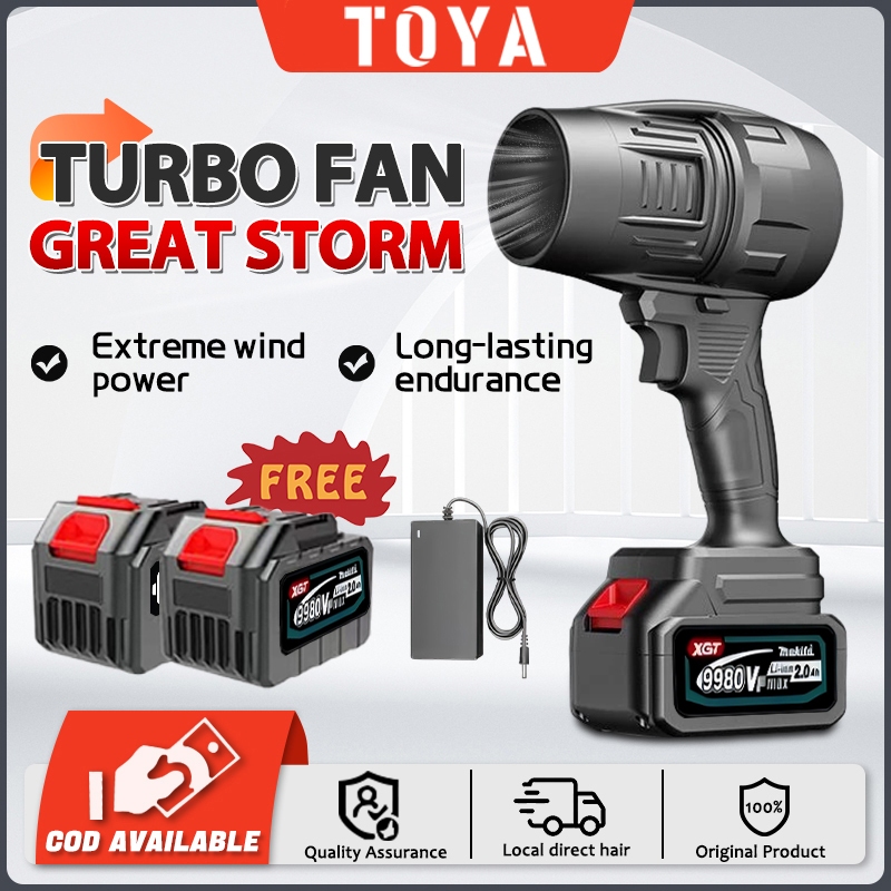 【Storm-Level】9980VF Brushless Lithium-Ion Handheld Powerful Storm Turbine Fan for Professional ...