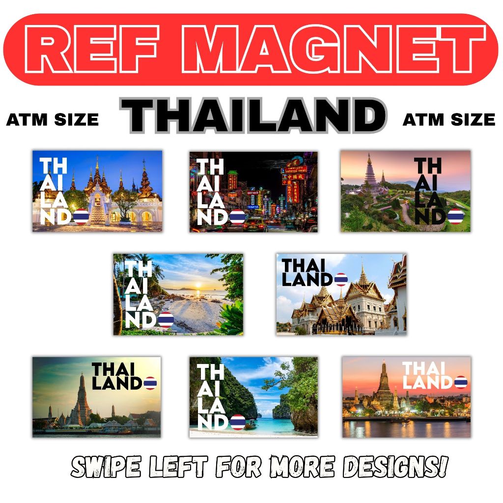 Thailand Ref Magnet Best Countries Tourist Spot collectibles Magnets ...