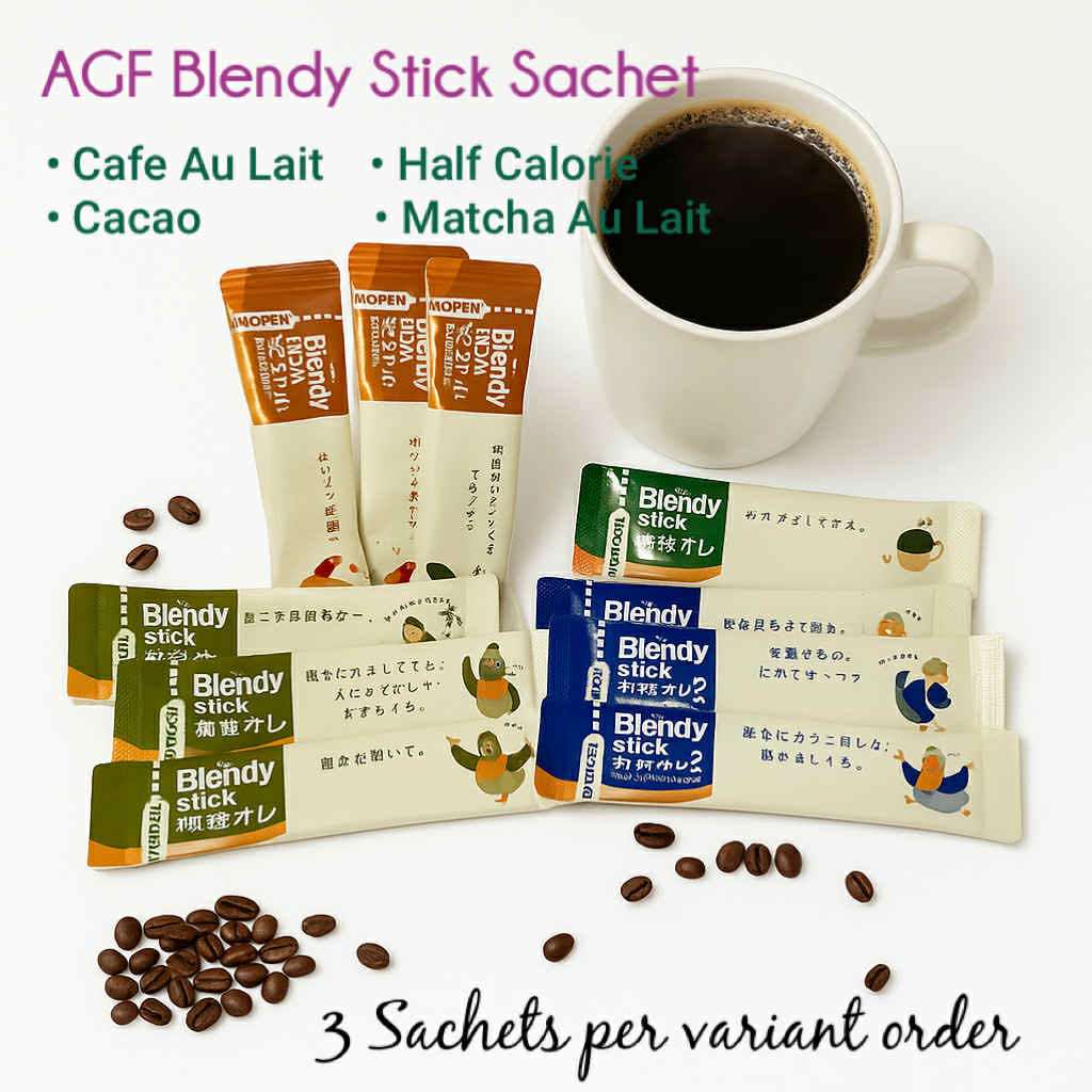 AGF Blendy Stick Instant Coffe/Cacao (x3 sachet) | Shopee Philippines