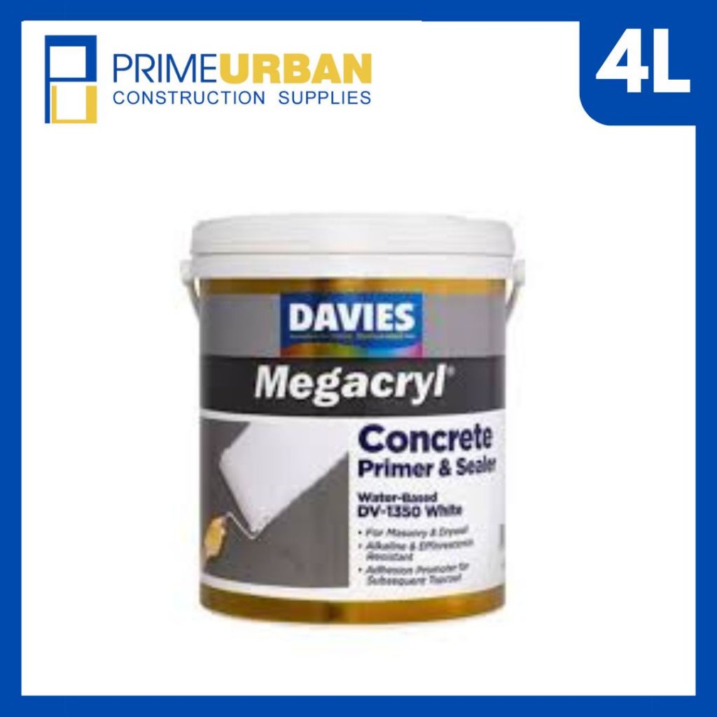 DAVIES Megacryl 1350 Concrete Primer and Sealer WHITE | Shopee Philippines
