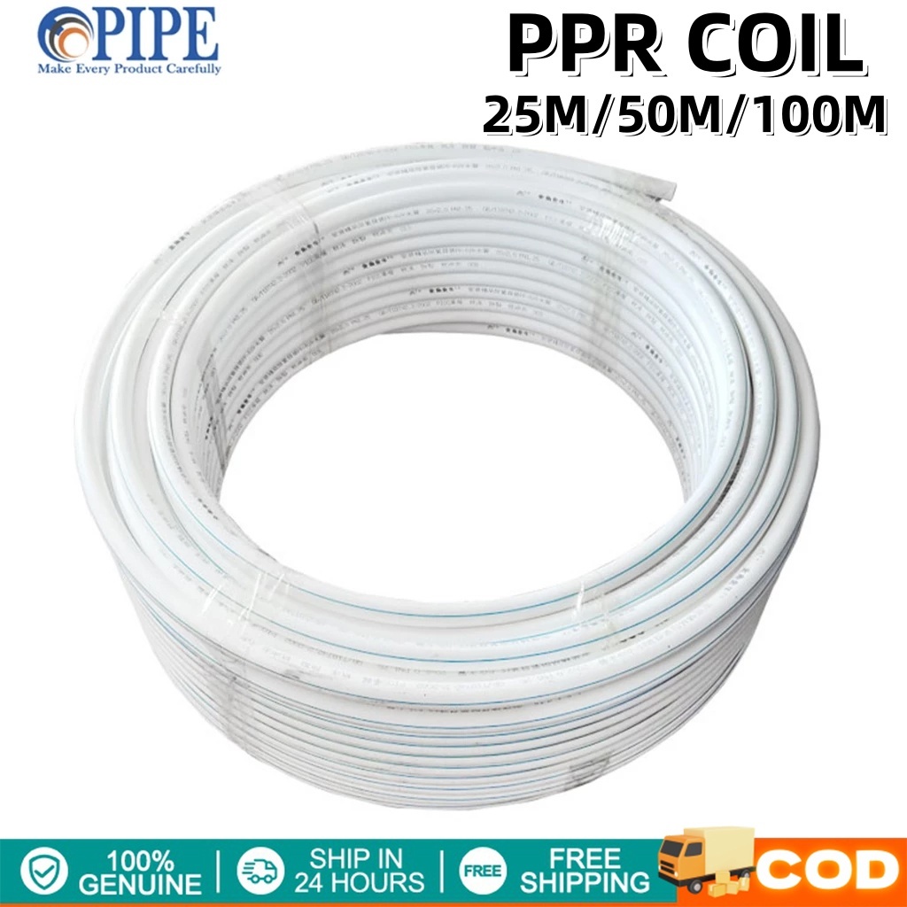 Heavy Duty PPR Pipe 25 / 50 / 100 Meters Per Roll PN20 1/2” 20mm 3/4 ...