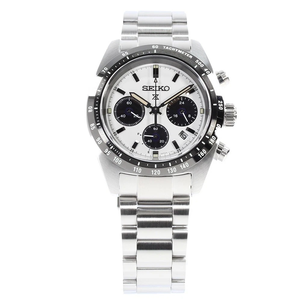Seiko Prospex White SPEEDTIMER SBDL085 Automatic Silver Strap Watch | Shopee Philippines