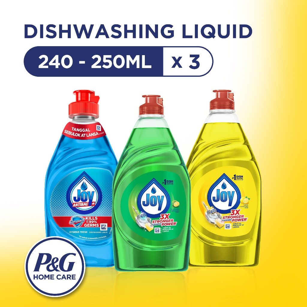 Joy Dishwashing Liquid Kalamansi Lemon Antibac Hygiene Fresh Bundle ...