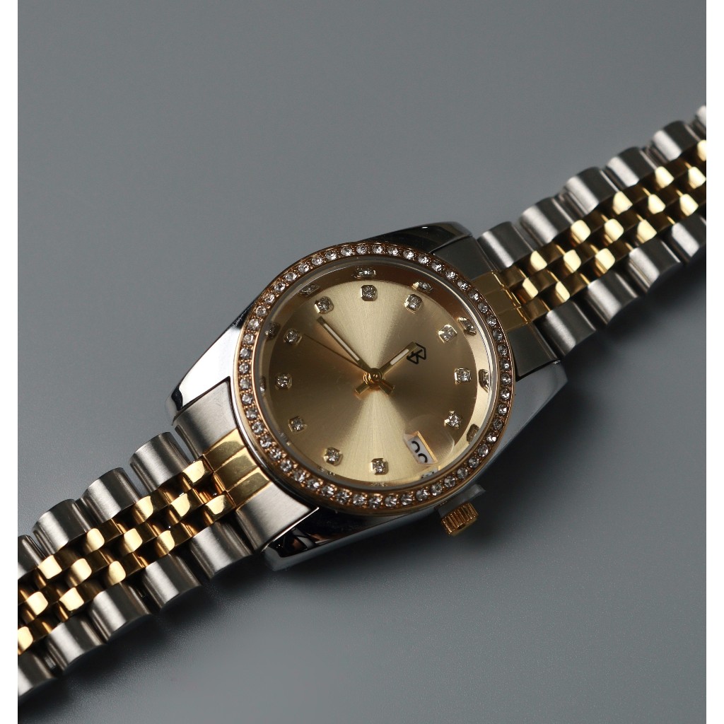 HB Jewelry GASTON Two Tone Women's Fashion Quartz Watch W00001 | Shopee ...