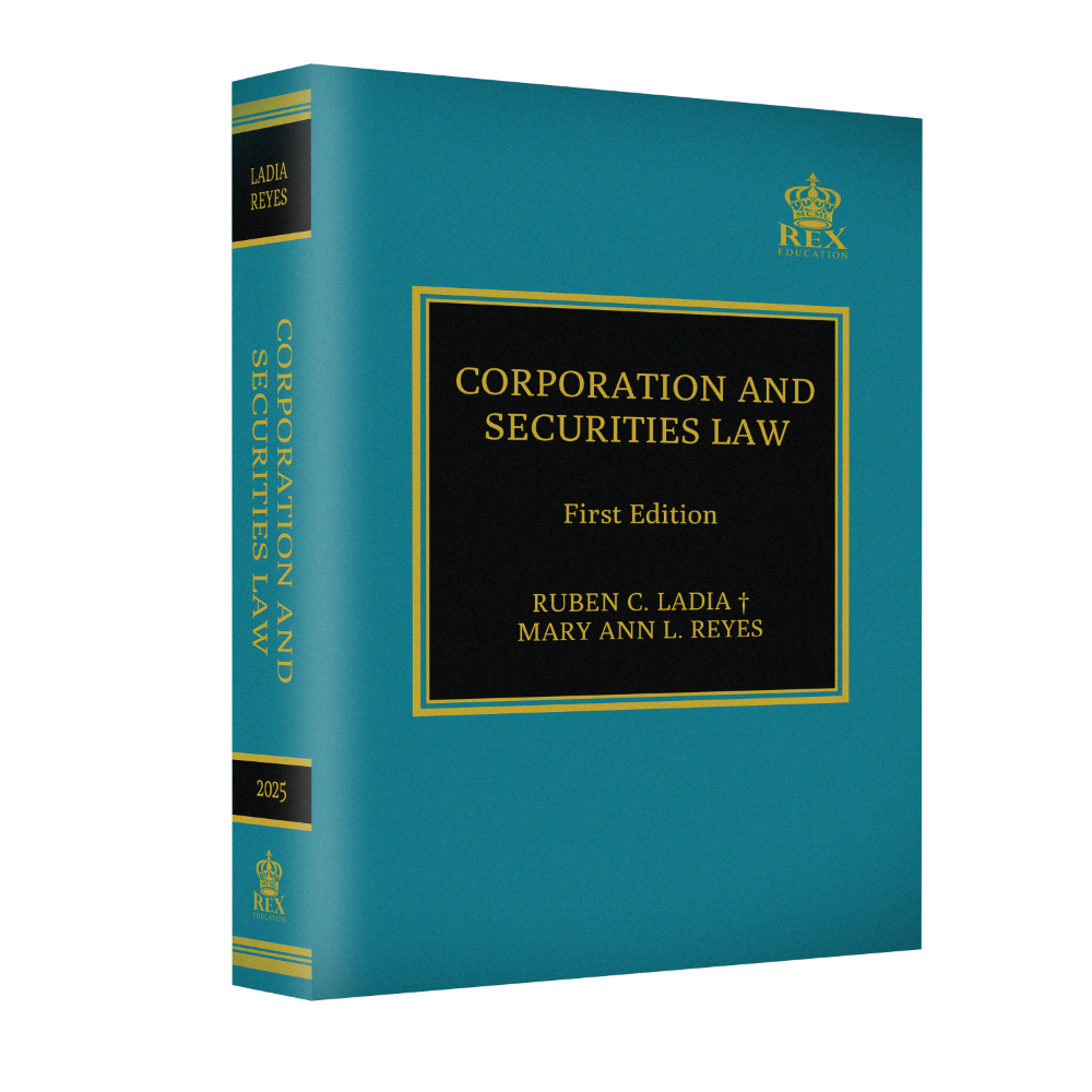 Corporation and Securities Law (2025 Edition) by Ladia | Reyes (Paper ...