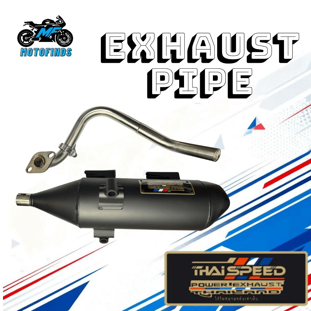 ALL EXHAUST PIPE THAI SPEED EXHAUST PIPE MUFFLER FOR MOTORCYCLE BEAT ...