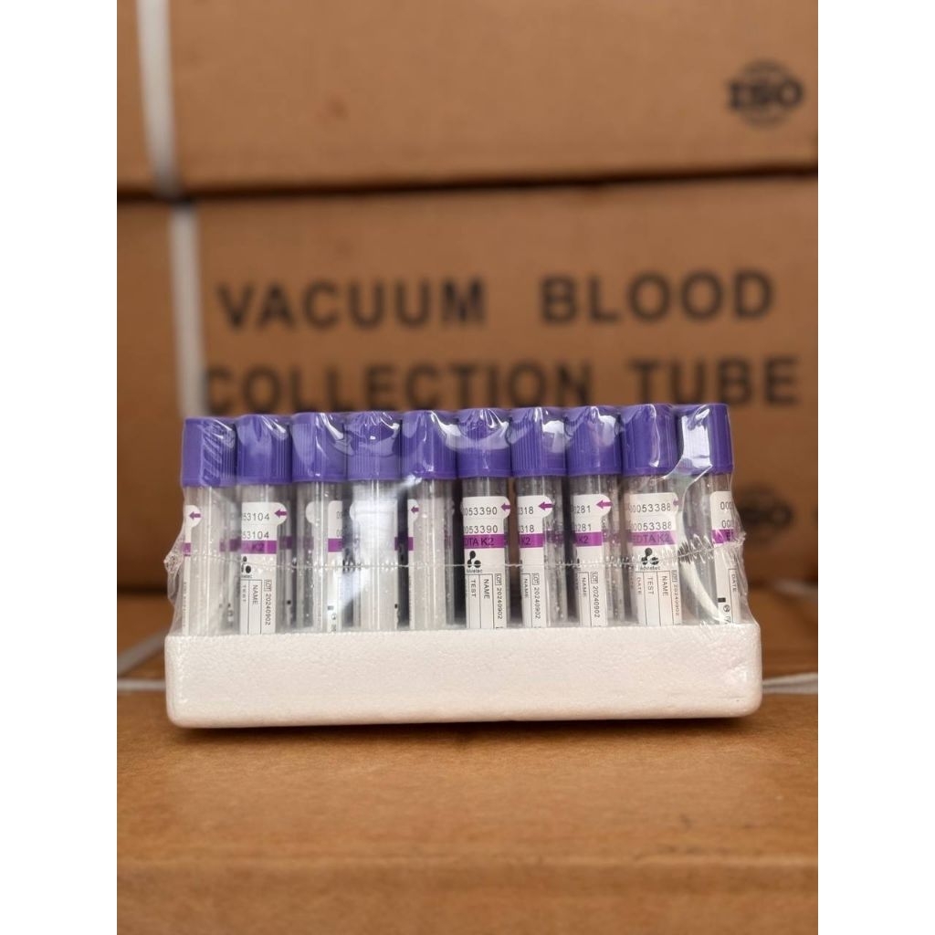Edta 2ml/Red/Yellow/Blue Top Tubes 12 Trays (100's/Tray) | Shopee ...