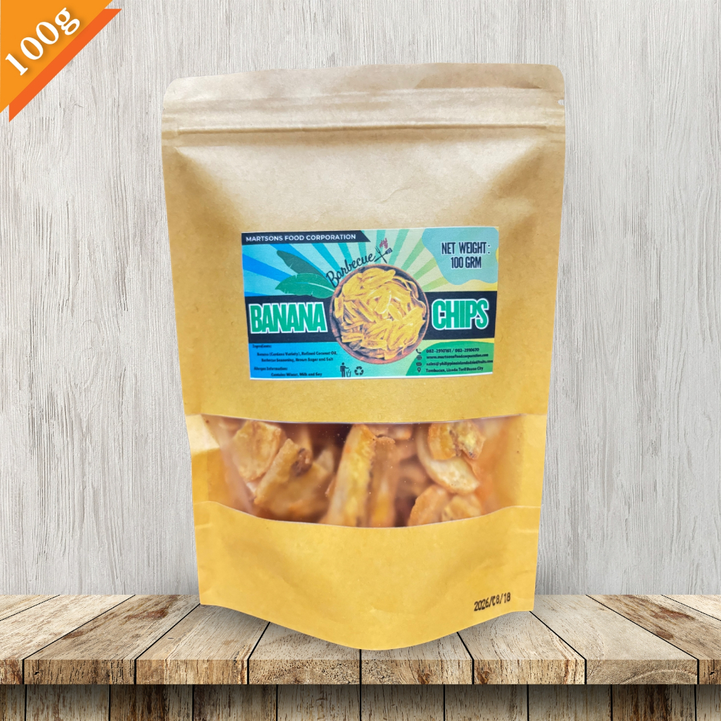 Barbecue Flavor Banana Chips (100g) | Shopee Philippines