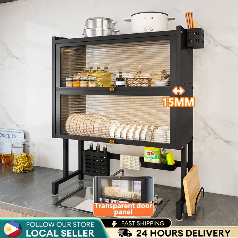 Kitchen Carbon Steel Double-layer Sink Stgare Rack Multifunctional ...