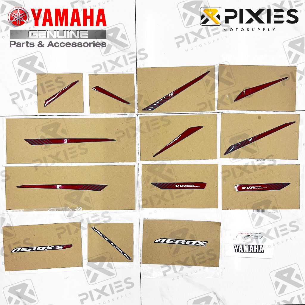 YAMAHA AEROX V3 SP 2025 MATTE BLUE DARK BLUE NAVY BLUE DECALS STICKER ...