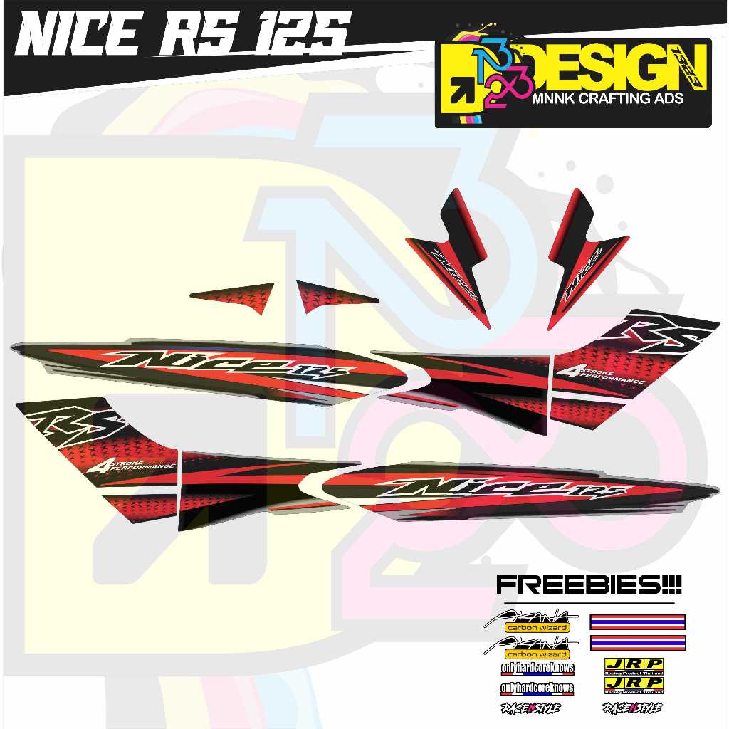 rs 125 nice thai new 2003 design stock decals | Shopee Philippines