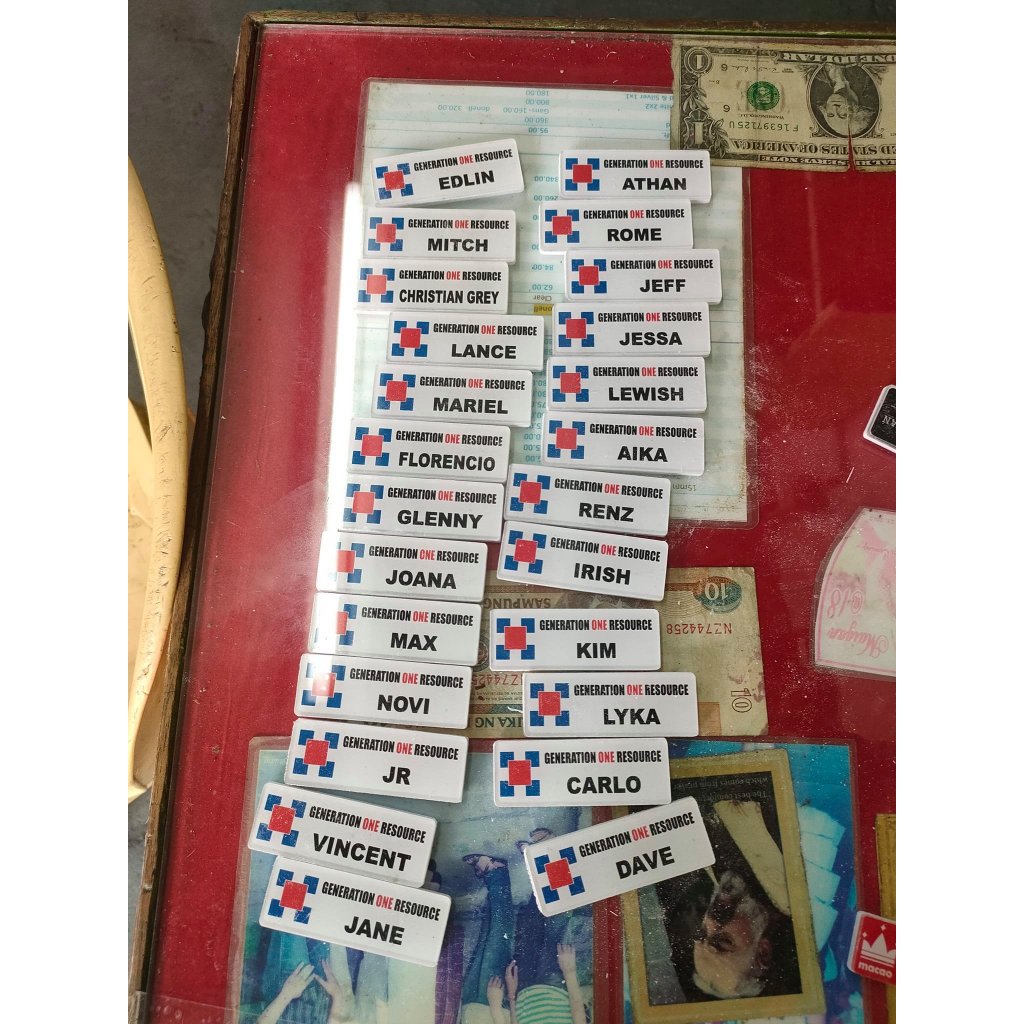 customized nameplate For GEN ONE/ GENERATION ONE with pin or magnet ...