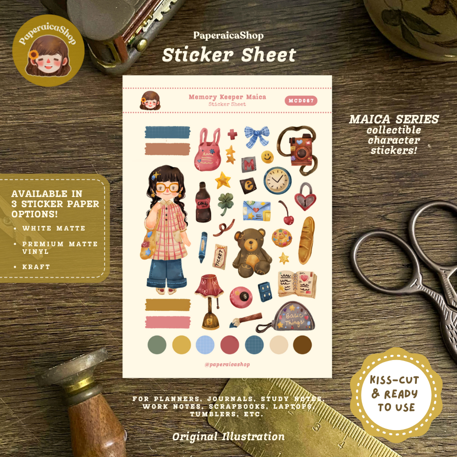 Memory Keeper Maica Sticker Sheets, Cute Sticker Sheets, Autumn ...